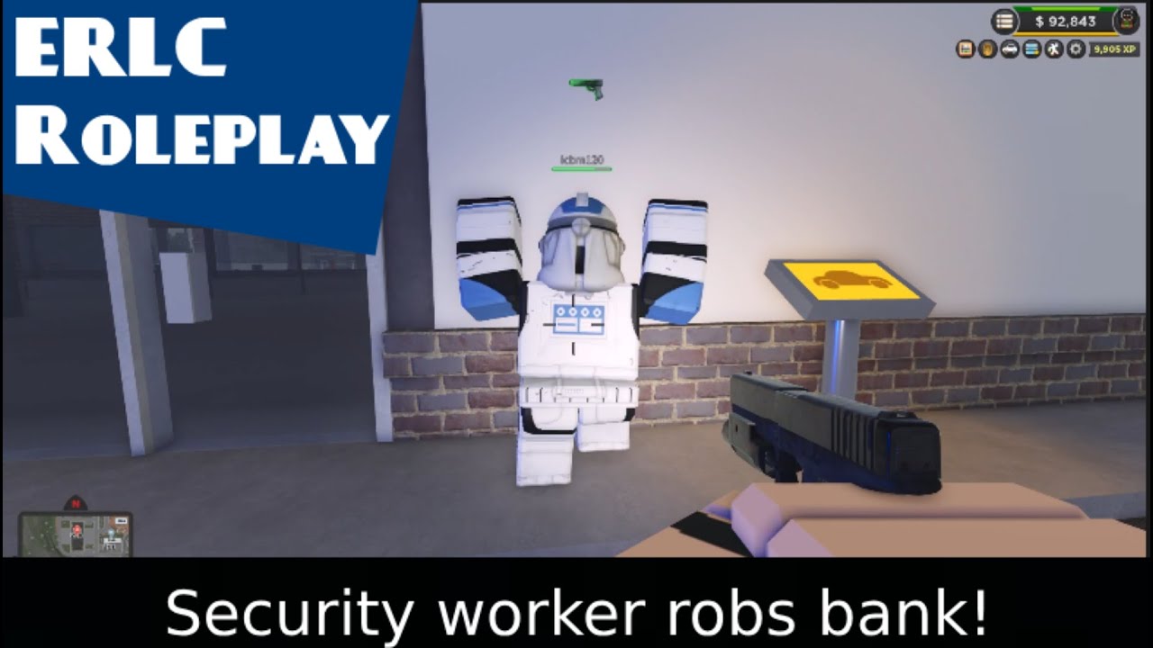 Security guard robs the bank! - ERLC roleplay - YouTube