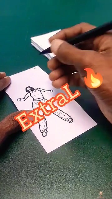 JENNIE & Doechii - ExtraL #flipbook #dance #drawing - YouTube