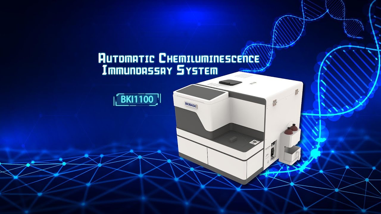 BIOBASE Automatic Chemiluminescence Immunoassay System - YouTube