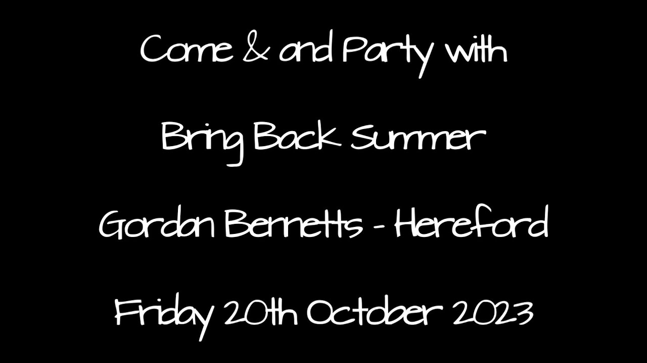 Gordon Bennetts Bar,Hereford, Friday 20th October 2023 - YouTube