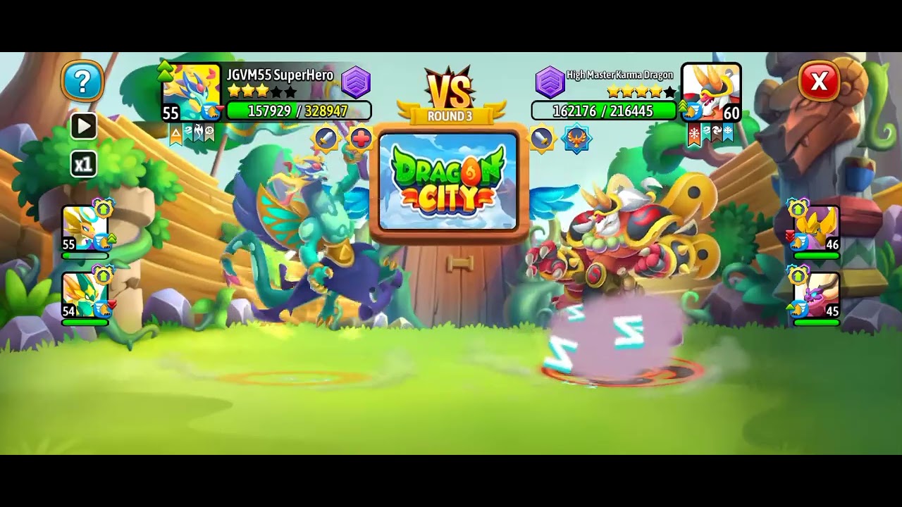 High Drowsy Dragon Vs. High Master Karma Dragon Dragon City 2024 Time ...