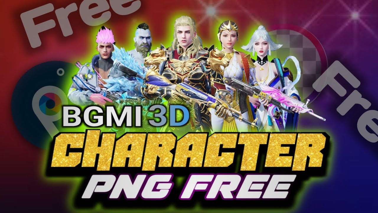HOW TO MAKE BGMI 3D CHARACTER PNG |yesman - YouTube