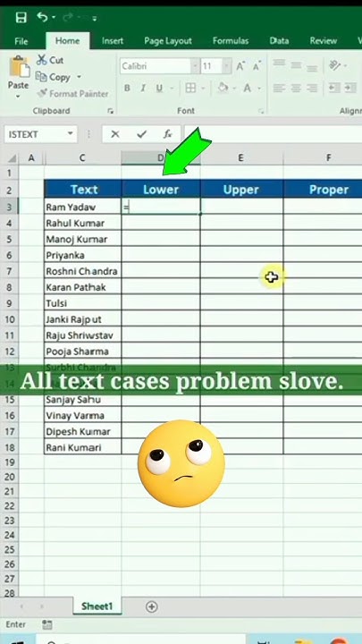 All Text Cases Solution In Excel Excel Exceltips Exceltricks Exceltutorial Smartexcel