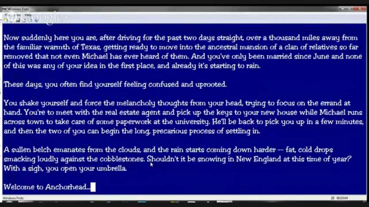 The Lovecraft eZine gamers play ANCHORHEAD, a Lovecraftian interactive ...
