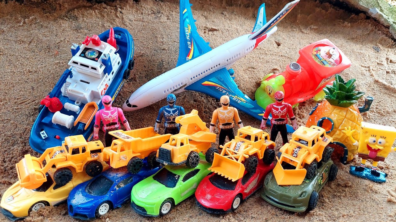 MENEMUKAN POWER RANGERS,SPONGEBOB,RUMAH SPONGEBOB,THOMAS,PESAWAT,KAPAL ...