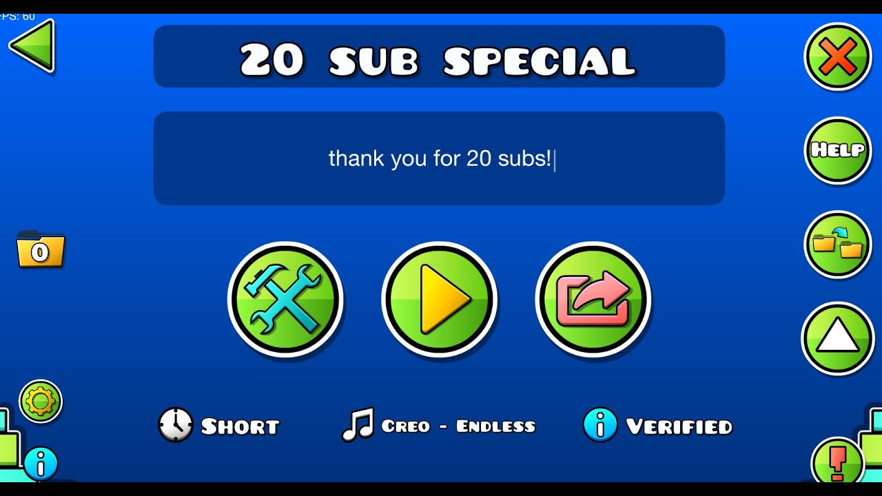 20 sub special | Geometry dash - YouTube