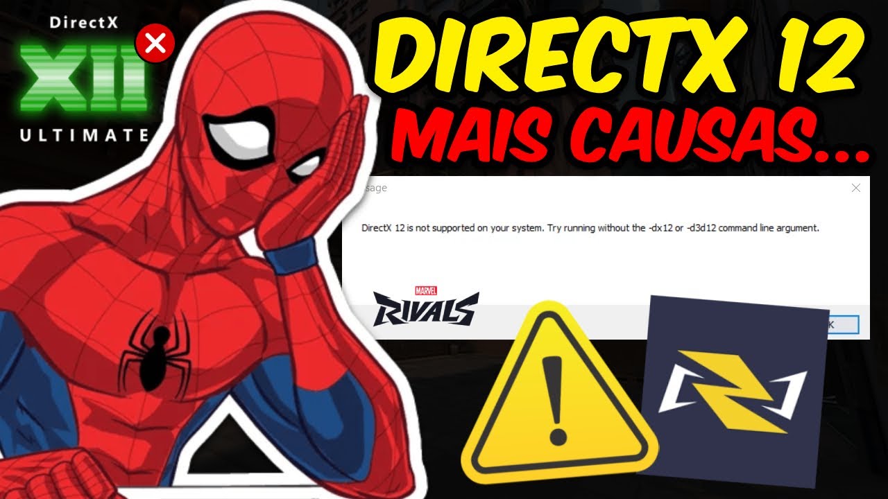 ERRO DO DIRECTX 12 NO MARVEL RIVALS - O BURACO É MAIS EM BAIXO... - YouTube