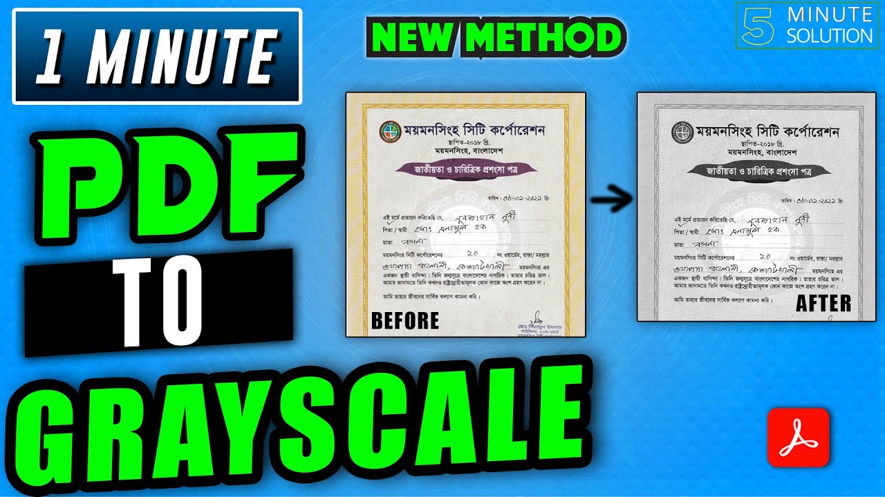 How To Convert Pdf To Grayscale 2022 Adobe Acrobat Tutorial YouTube How To Convert Pdf To Grayscale 2022 Adobe Acrobat Tutorial YouTube
