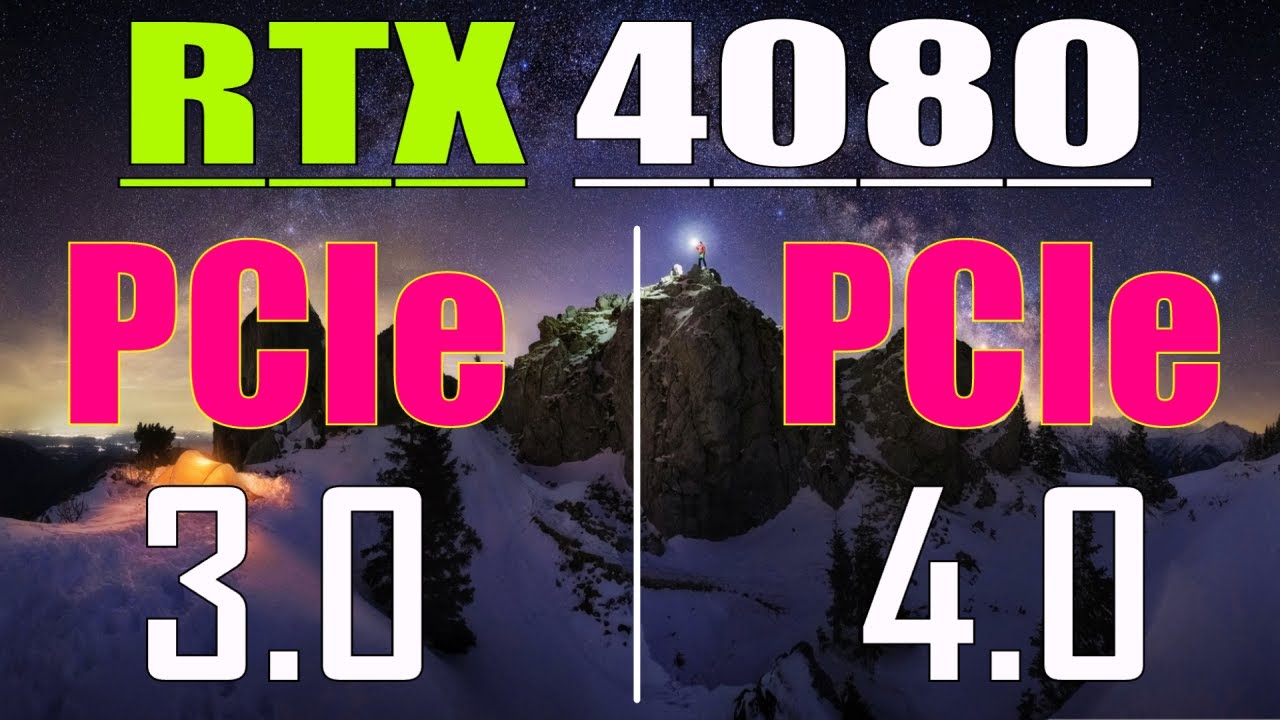PCIe 3 0 Vs PCIe 4 0 RTX 4080 16GB PC GAMES TEST YouTube