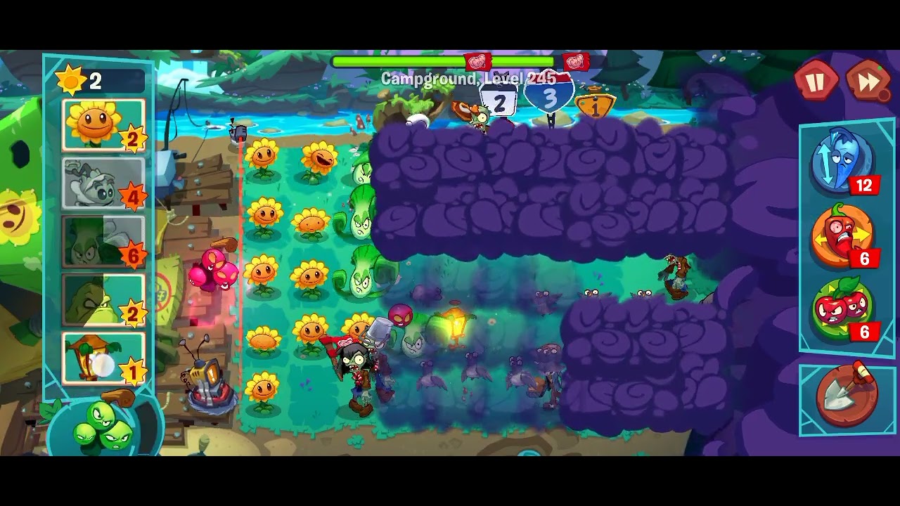 Plants vs Zombies 3 Level 245 - YouTube