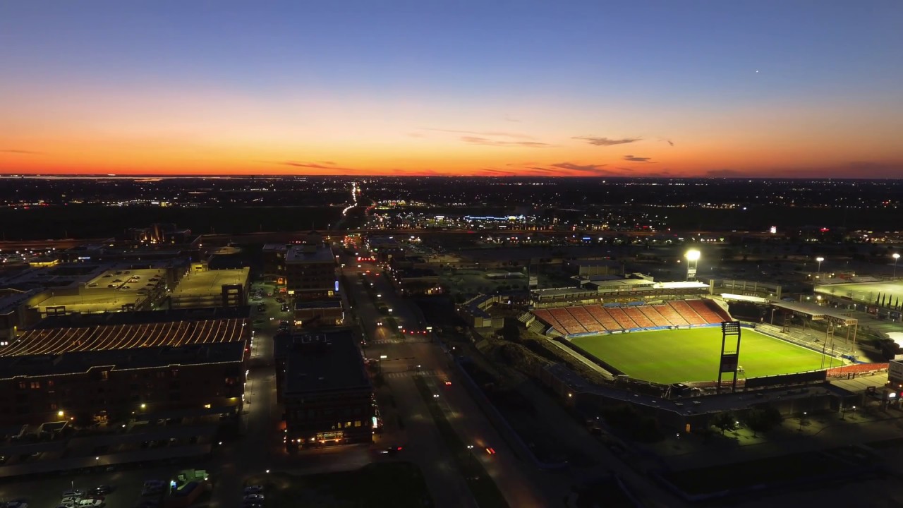 FC Dallas Stadium on Main Street in Frisco - Timelapse - YouTube
