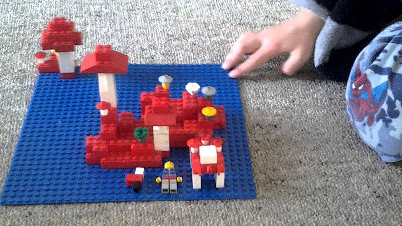 Minecraft Lego Mooshroom biome - YouTube
