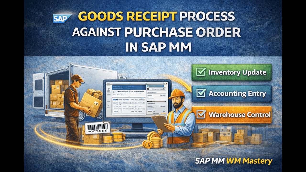 How to Post Goods Receipt in SAP MM | GR Process Step by Step with PO ...