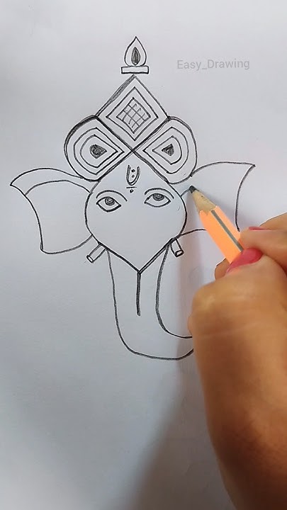 How to make shree ganesha drawing using xy || #shorts #drawing #ganesha ...