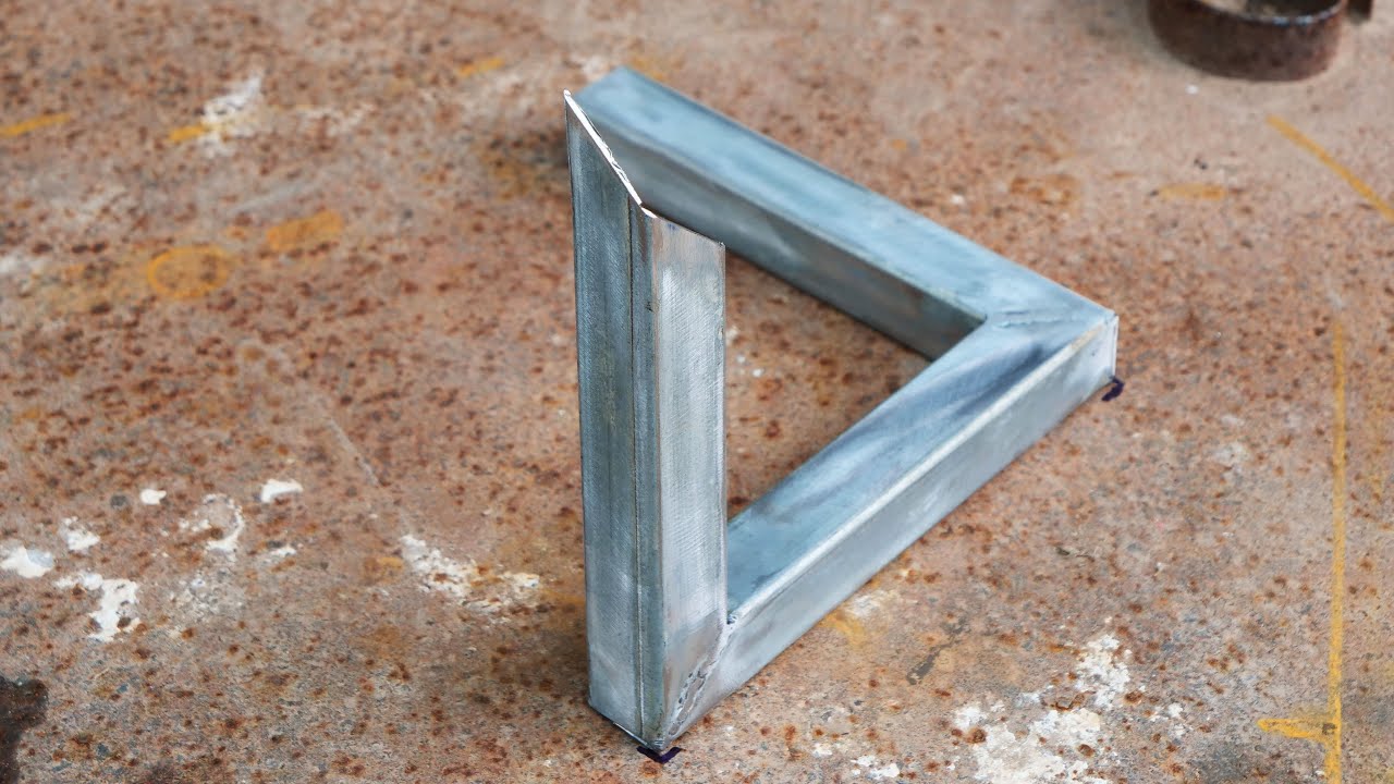 IMPOSSIBLE WELDING! How to Weld Metal Triangle Illusion,Welding tricks ...