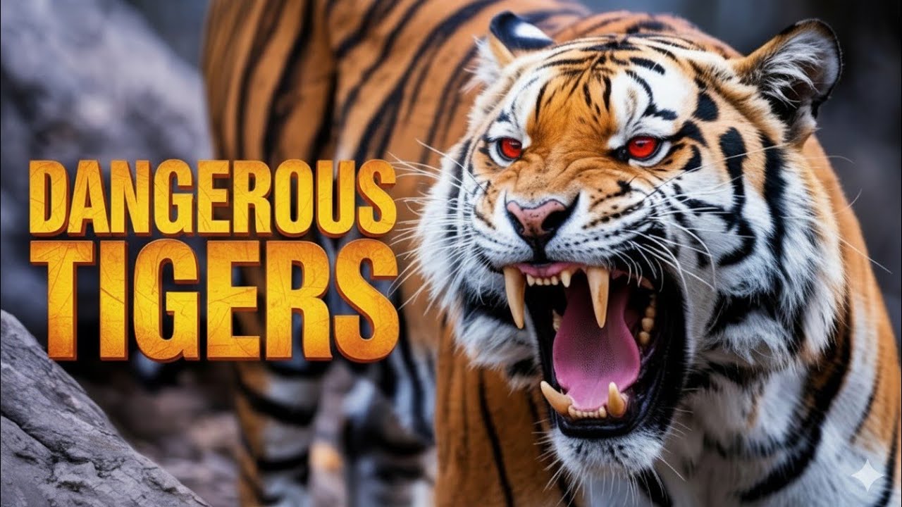 "Top 5 Dangerous Tigers in the world 🌎" #facts #tiger # ...