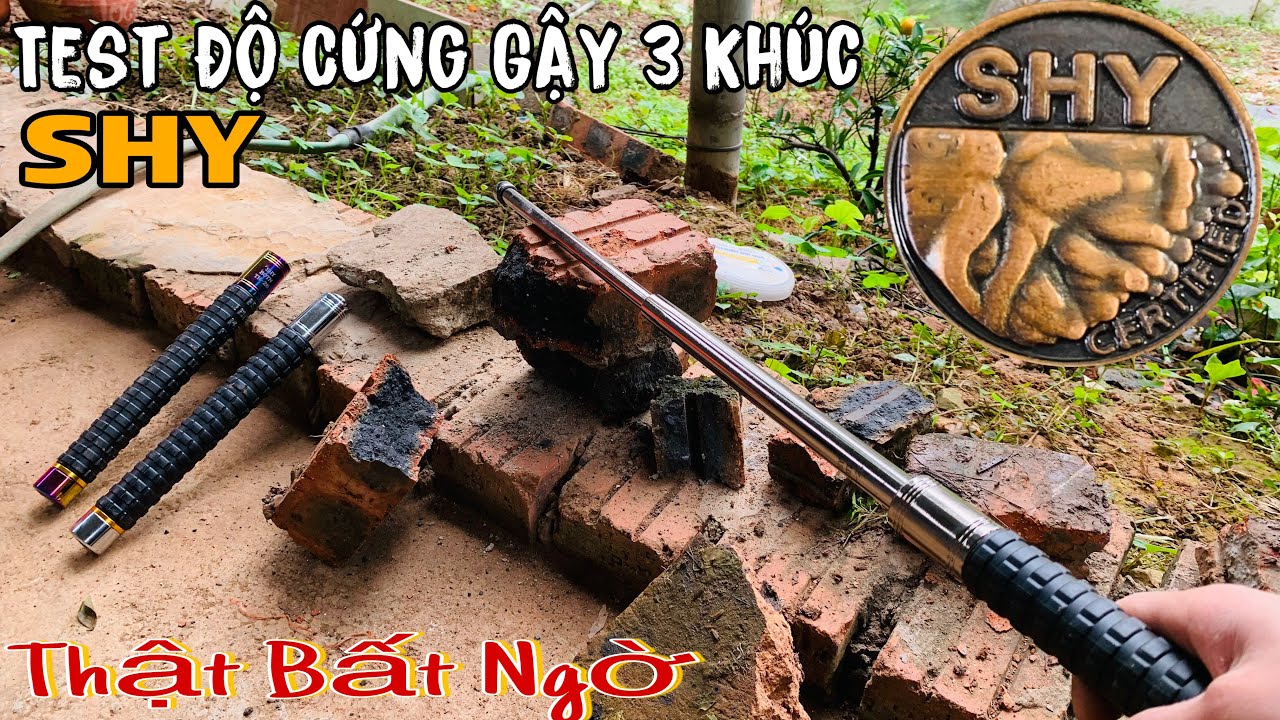 Tét Thực Tế Gậy Baton SHY Và Cái Kết.. Gậy Ba Khúc Rút Gọn Siêu Cứng ...