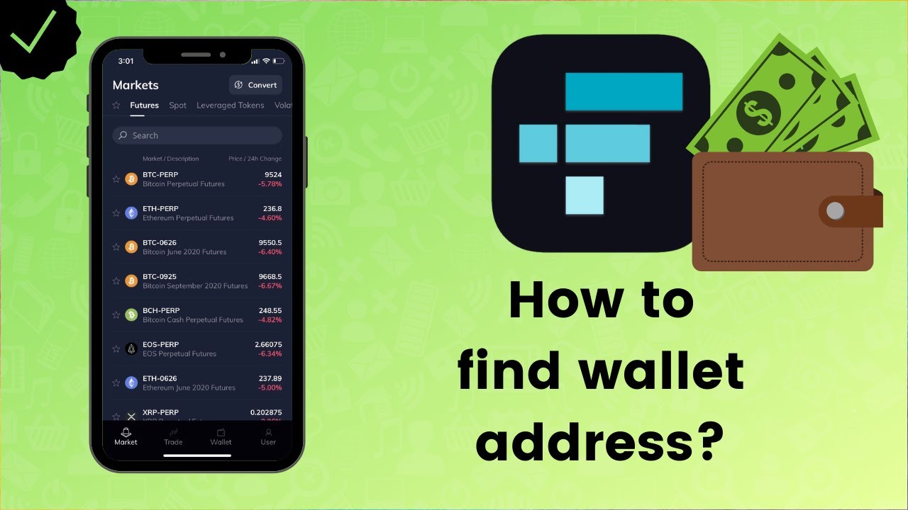 Where is the FTX Wallet Address on FTX App? - YouTube