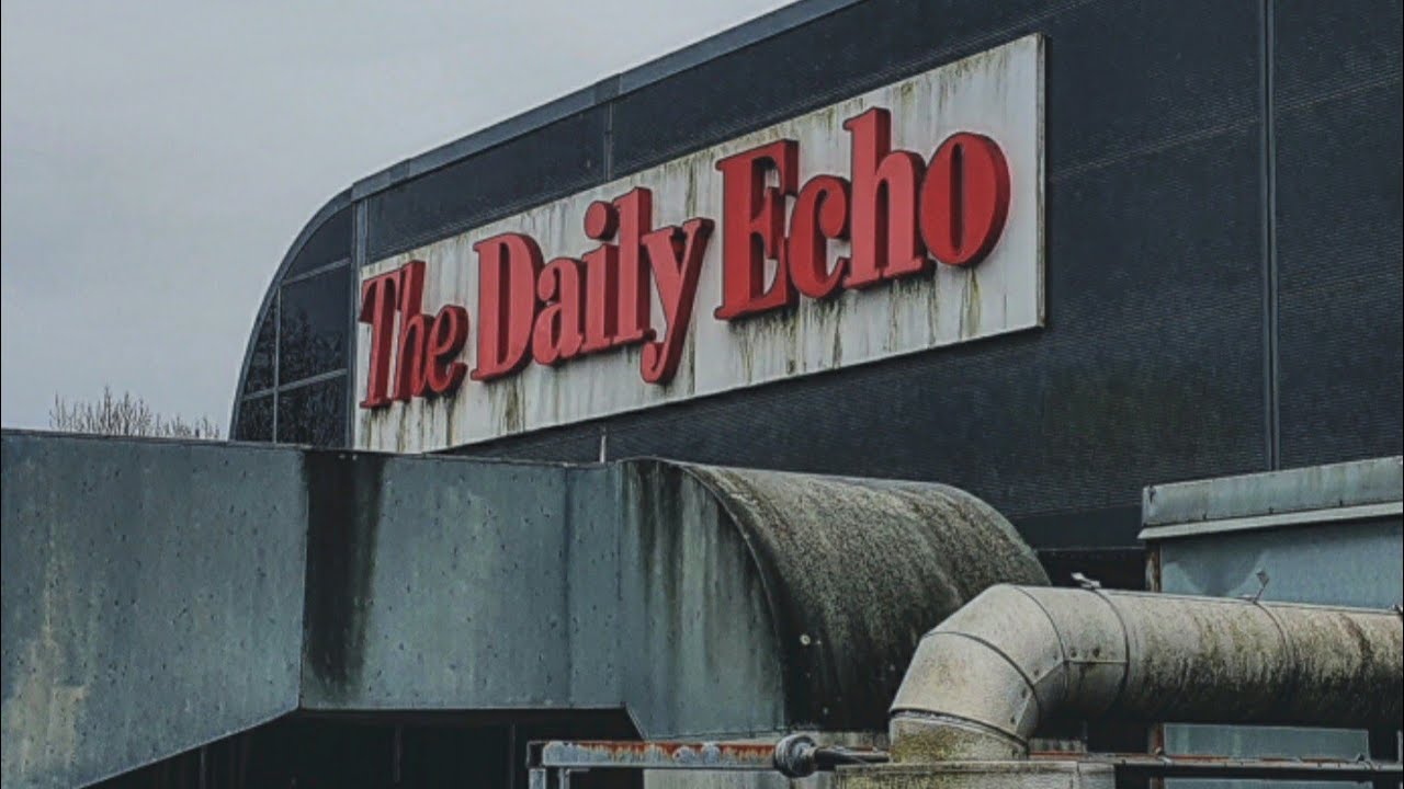 Derilict Daily Echo factory explore Hampshire. - YouTube