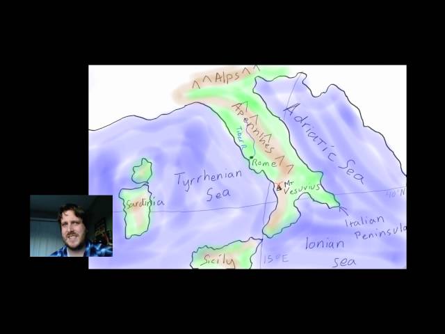 Ancient Roman Empire Map Alps