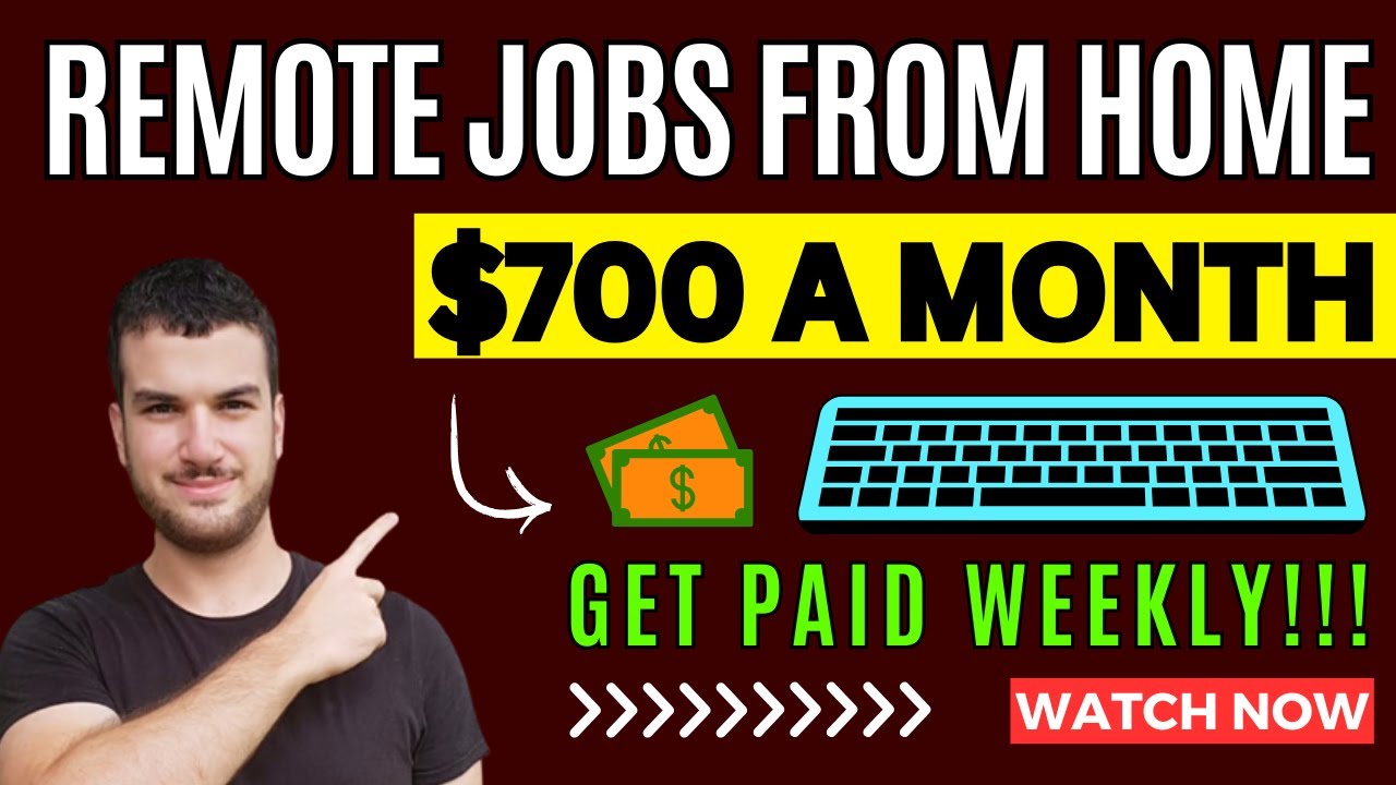 Get Paid Weekly! Remote Jobs For Beginners - Work When You Want - Earn ...