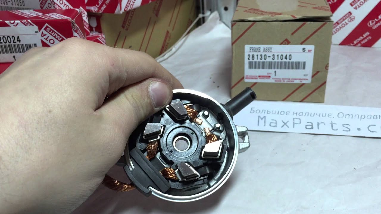 2813031040 28130-31040 Крышка стартера Toyota Lexus IS оригинал - YouTube