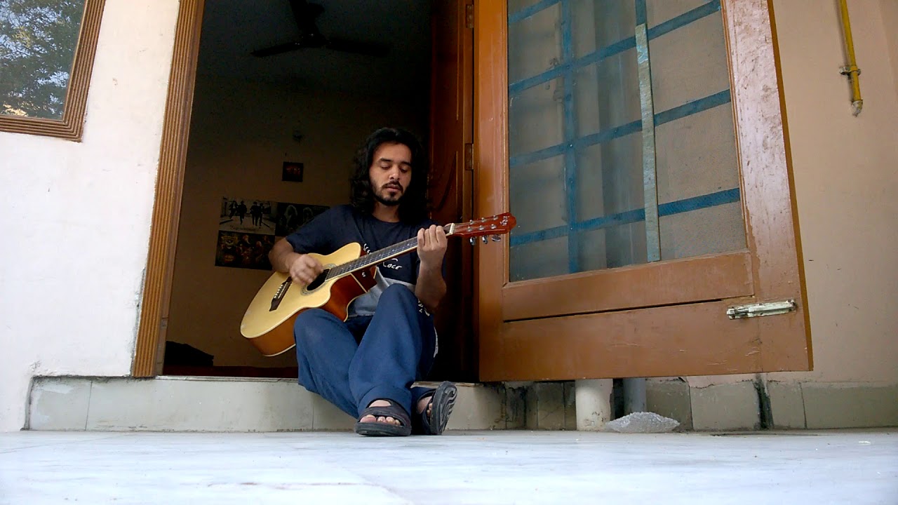 Aitebar unplugged cover (with accurate guitar solo) - YouTube