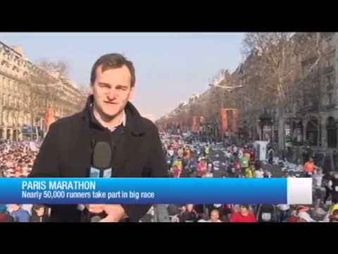 Ben Barnier — Marathon de Paris France 24 antenne - YouTube