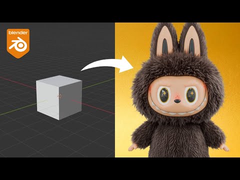 Modeling Popular Toy LABUBU in Blender - Beginner Guide - YouTube