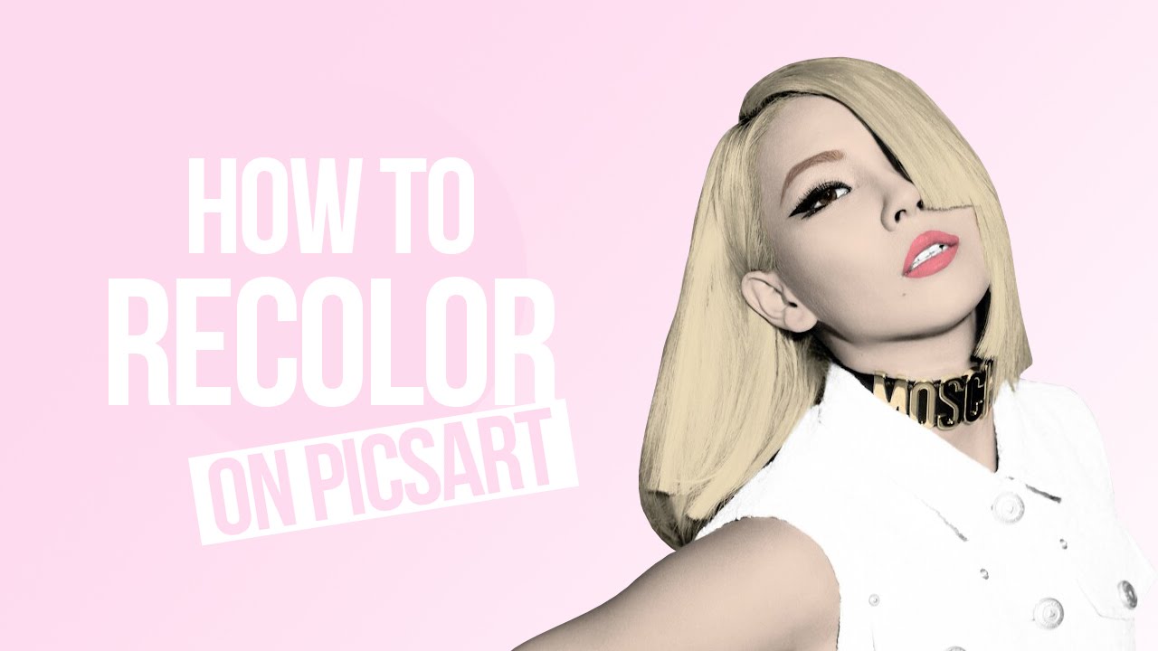 HOW TO RECOLOR ON PICSART - YouTube