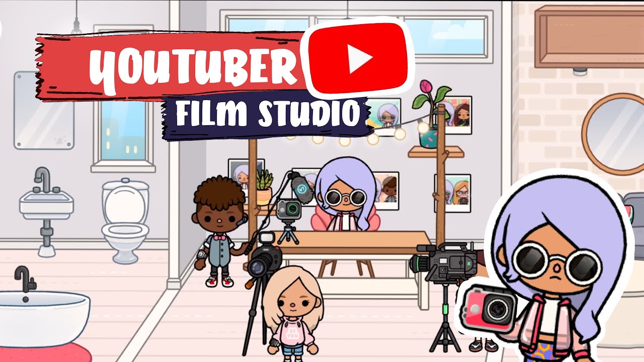 YOUTUBER STUDIO Room Makeover | Toca Life - YouTube