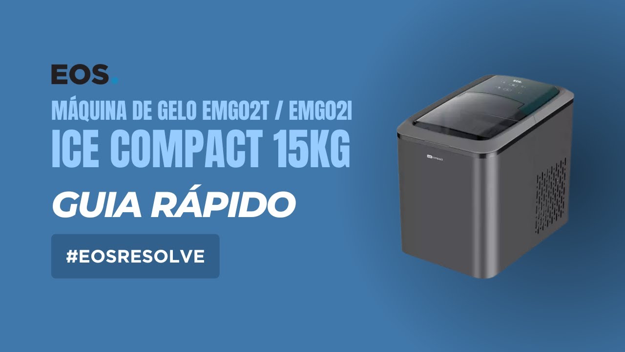 Tudo sobre a Máquina de Gelo EOS 15kg Ice Compact EMG02: Apresentação ...