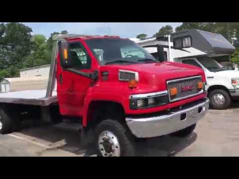 2005 GMC 5500 Kodiak/Topkick 4x4 Rollback/Wrecker Tow Truck Low Mileage Duramax Turbo Diesel ...