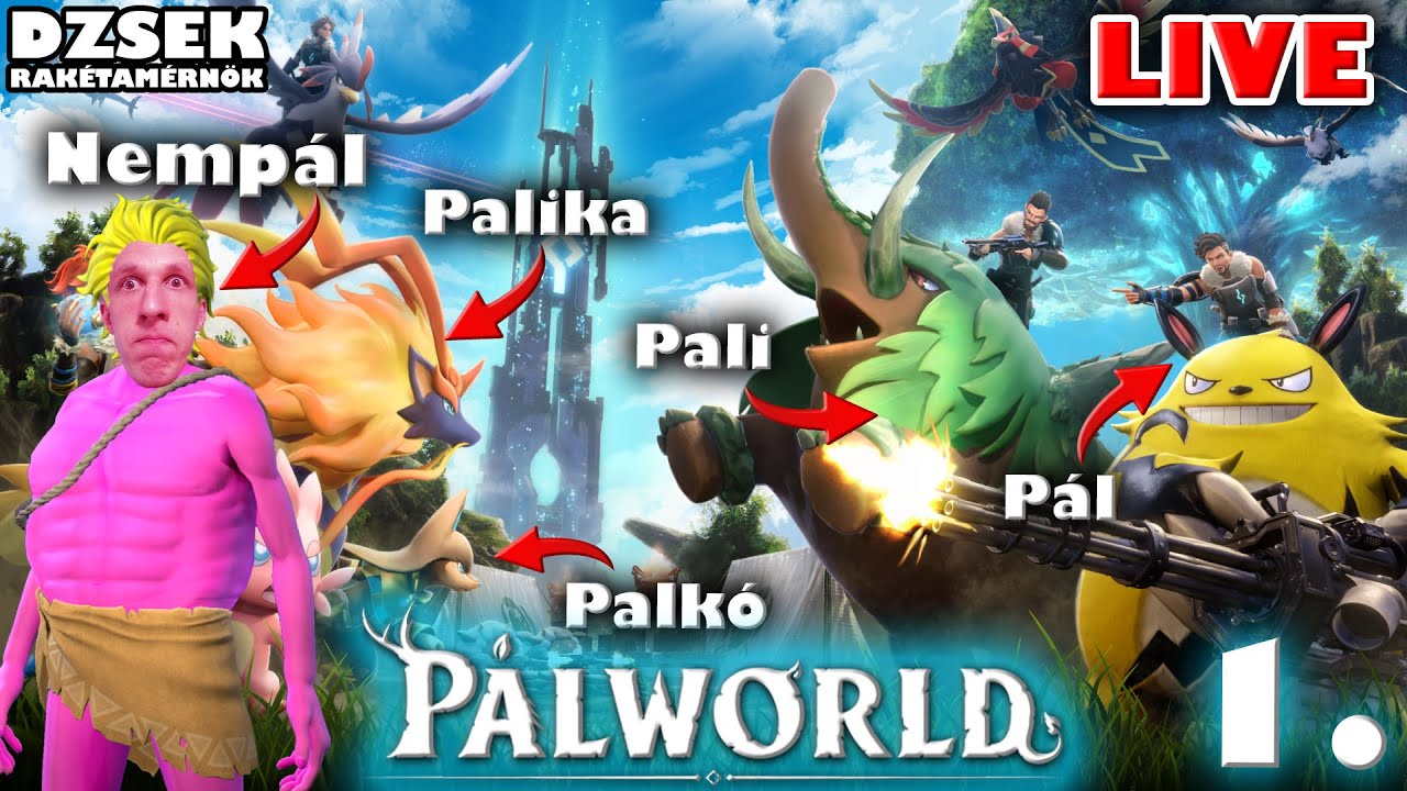 🔴 Palworld - 1. Rész - Páljaim az Úrban - YouTube