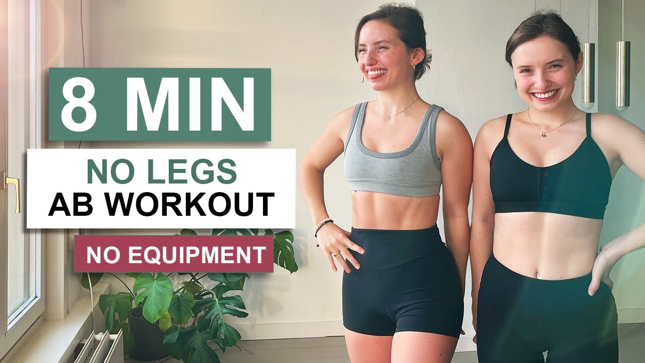 ABSolutely NO LEGS workout // No Equipment, only 8 min to feel the burn ...