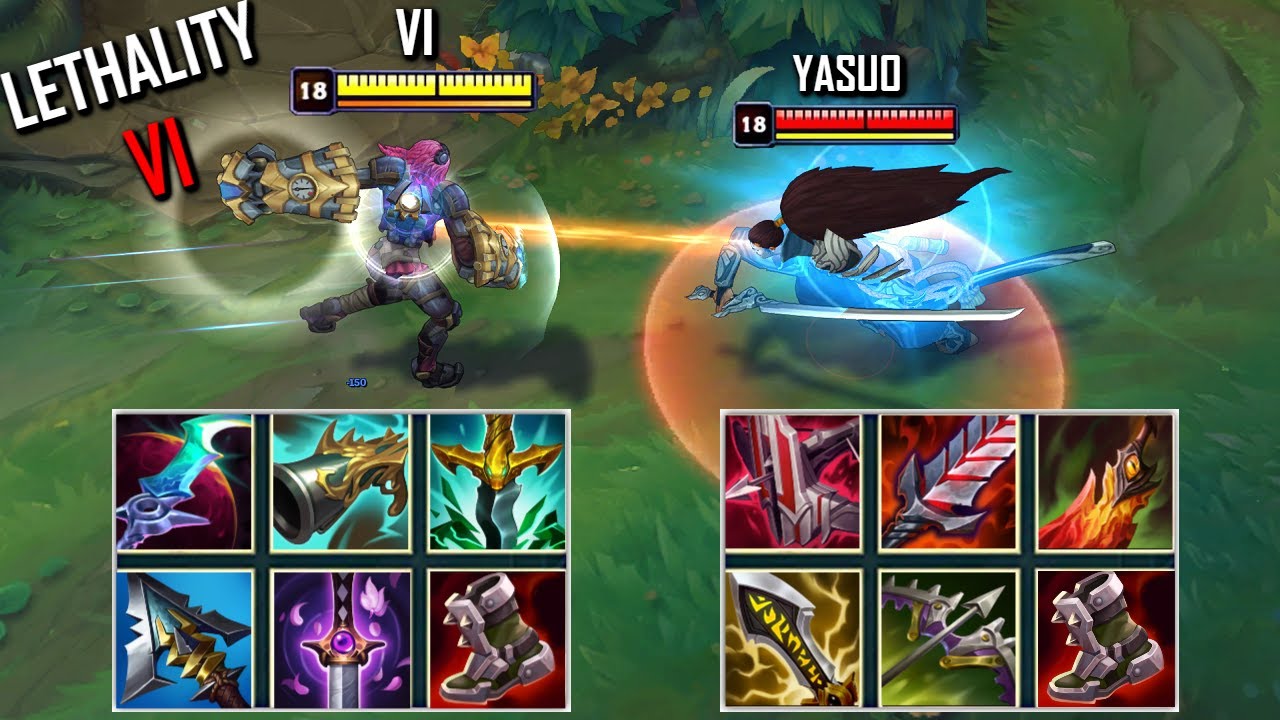 LETHALITY VI vs YASUO FULL BUILD FIGHTS & Best Pentakills! - YouTube