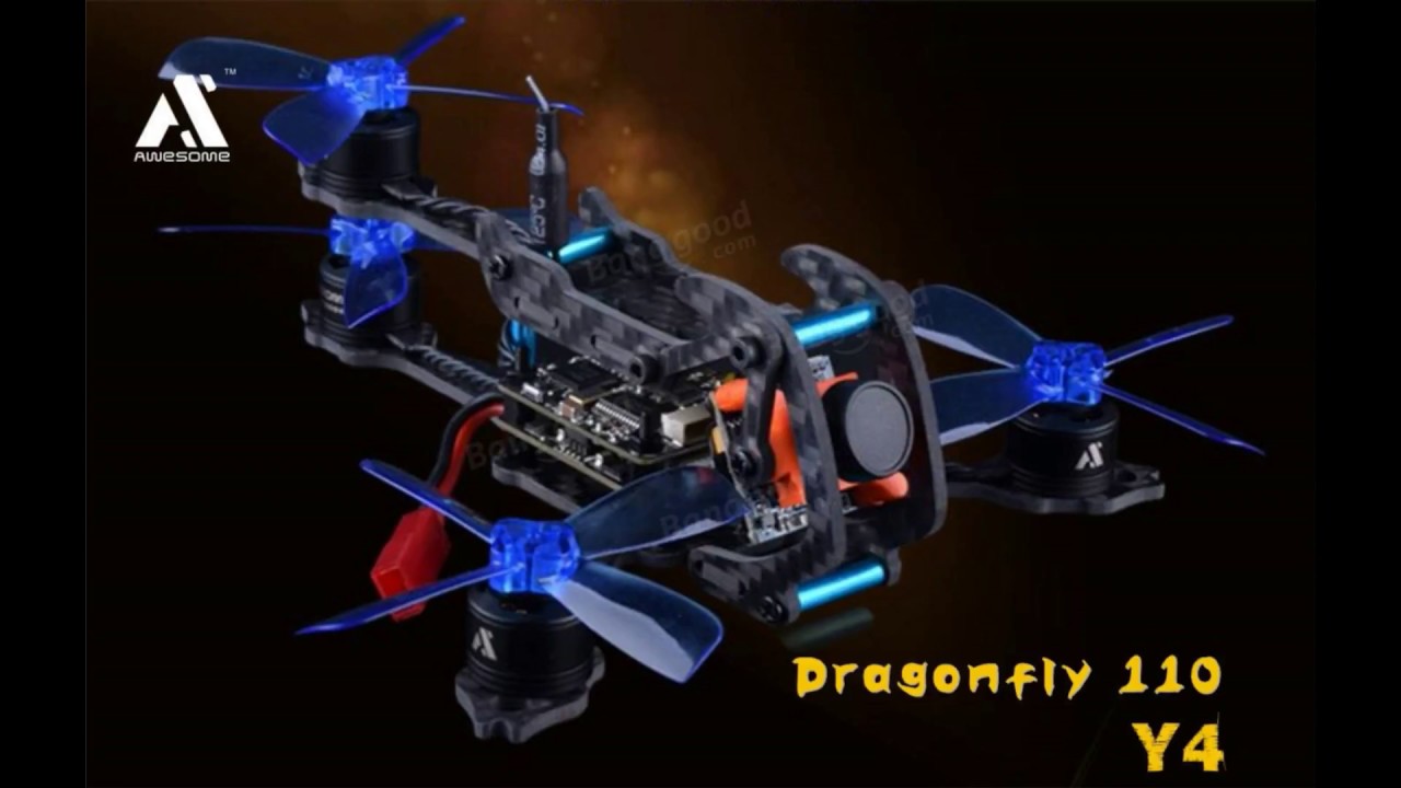 Awesome Dragonfly 110 Y4, a very different FPV racing drone - YouTube