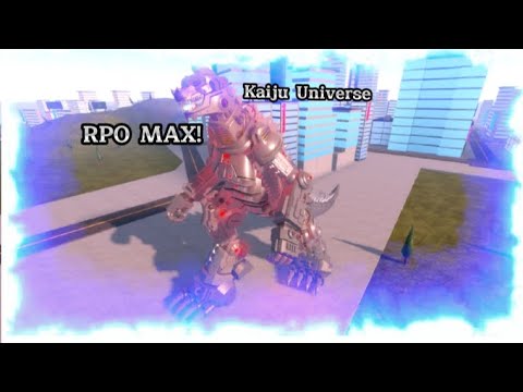 FORÇA do RPO MechaGodzilla LVL MAX! parte-2 [Kaiju Universe ROBLOX ...