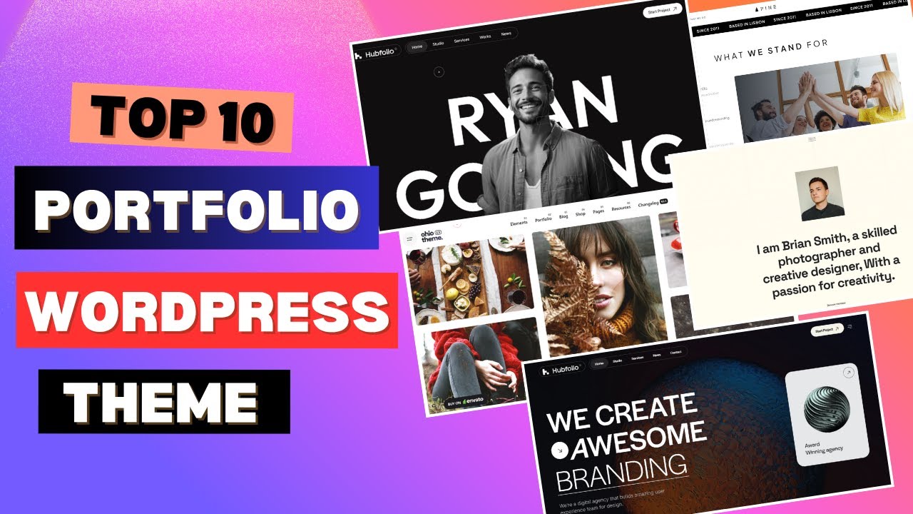 Best Portfolio WordPress Themes & Template. Top 10 WordPress Theme for ...