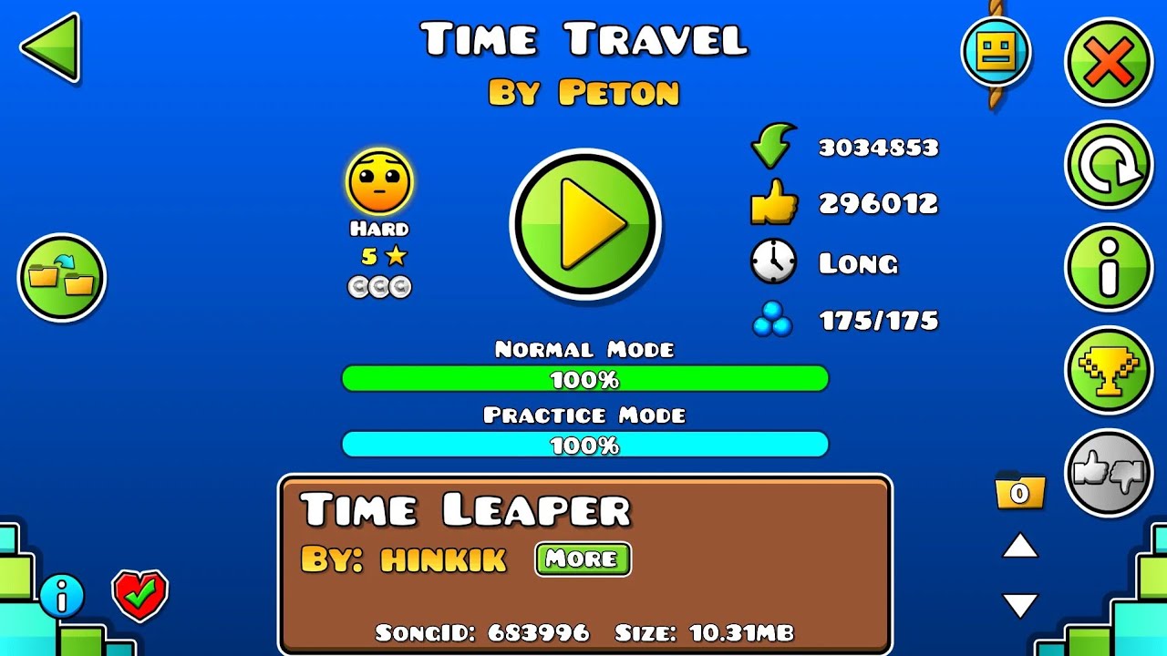 Time Travel by Peton | Geometry Dash - YouTube