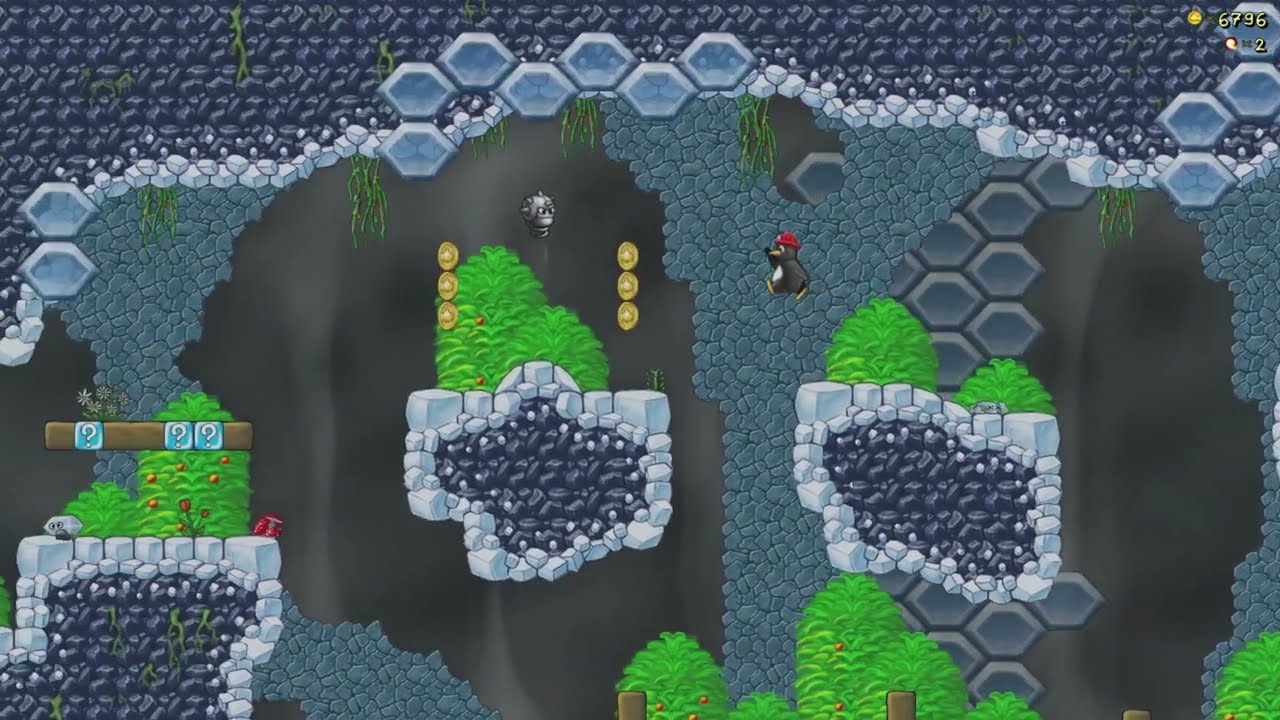 SuperTux 2: The Crystal Catacombs: Stairway To Heaven (with secret area ...