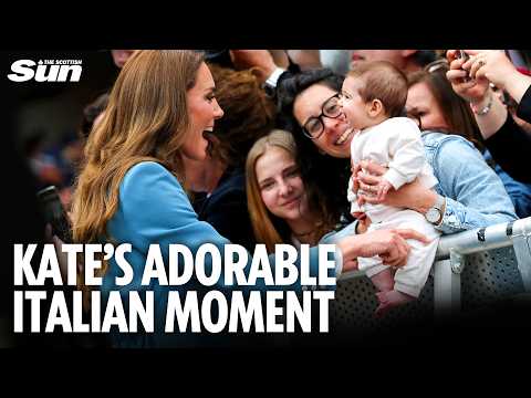 Adorable Moment Kate Plays With Baby & Tells Locals ‘Call Me Caterina’ on Italian Solo Trip
