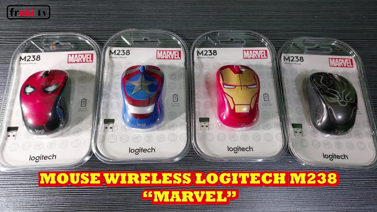 Unboxing - Mouse Wireless Logitech M238 Marvel - YouTube
