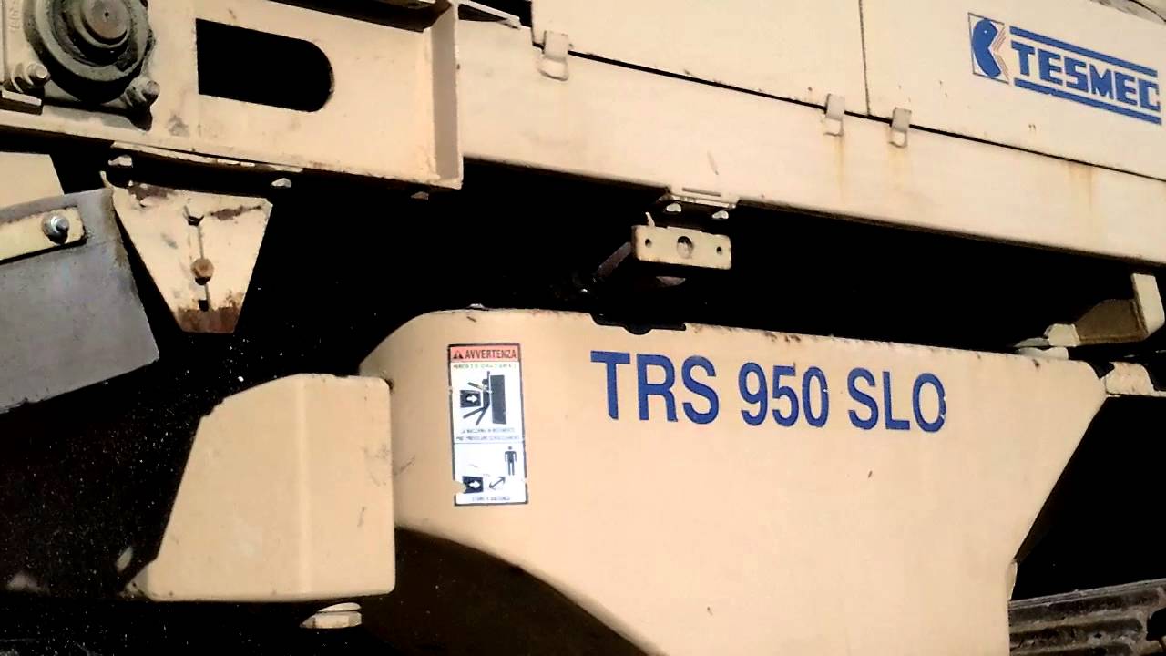 Tesmec TRS 950 SLO DG - Conveyor Belt - YouTube