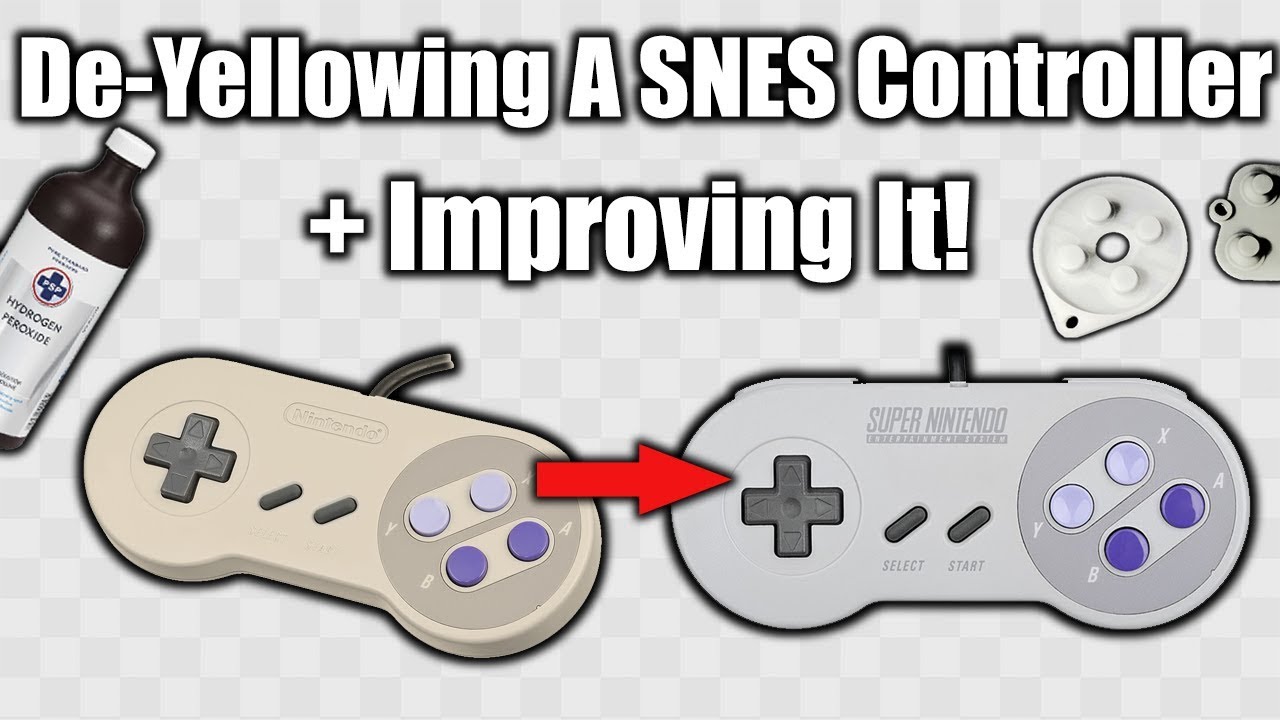 De-Yellowing An Original SNES Controller + Improving It : Can I Fix It ...