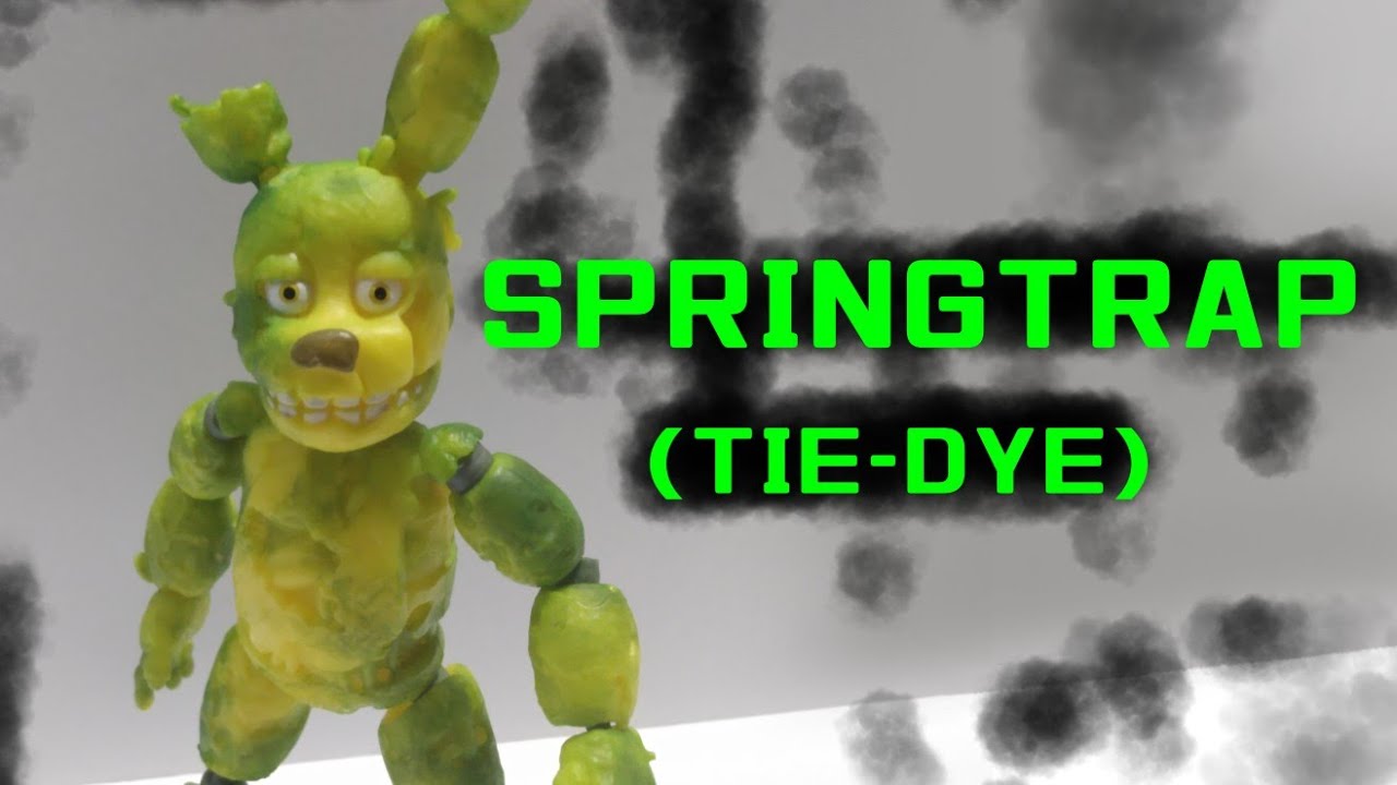Five Nights at Freddy's Walmart Exclusive TIE-DYE SPRINGTRAP Figure ...