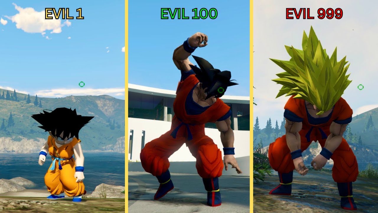 UPGRADE GOKU TO EVIL LORD GOKU! GTA5 - YouTube