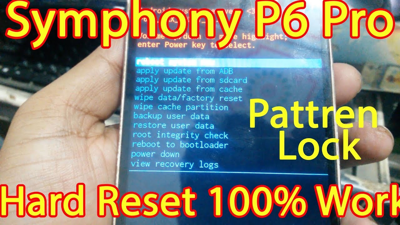 Symphony P6 Pro Hard Reset Done | - YouTube