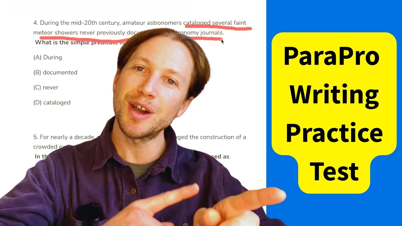 ParaPro Practice Test - 10 Writing Questions You Need To Know! - YouTube