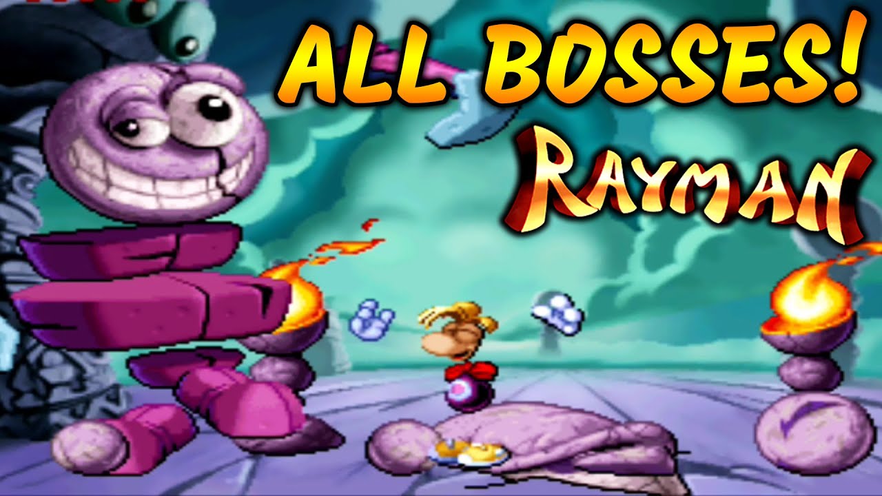 Battling ALL Bosses in Rayman 1! | PS1 - YouTube